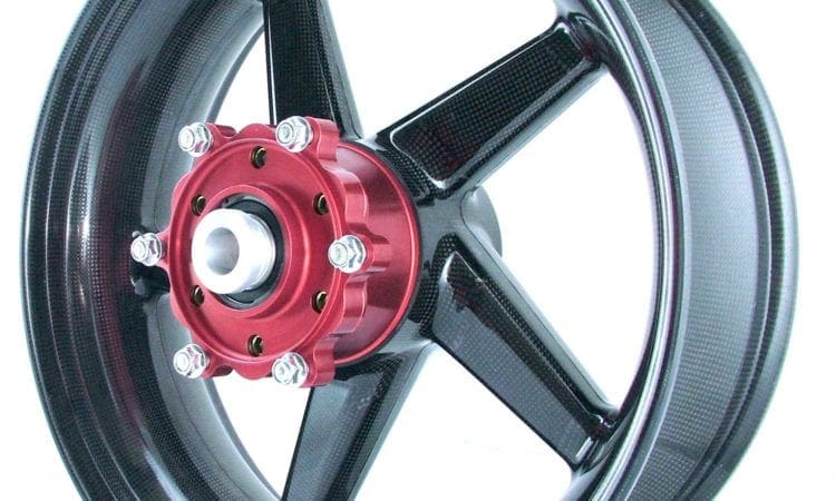 Coloured hubs for Dymag carbon fibre motorcycle wheels | MoreBikes