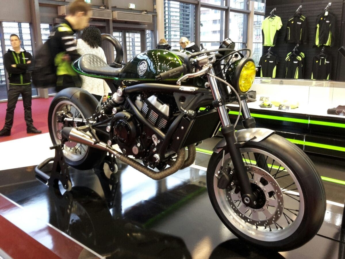 Kawasaki unveils awesome Vulcan S Cafe Racer at Paris Show