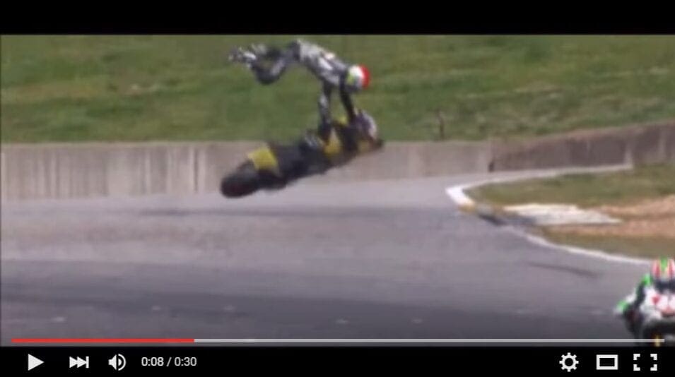 Video: MASSIVE high side and faceplant in USA race beats up Josh Day ...