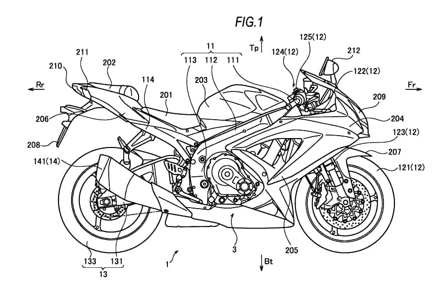 Suzuki's OFFICIAL drawings for SUPERCHARGED GSX-R750 and GSX-R1000 ...